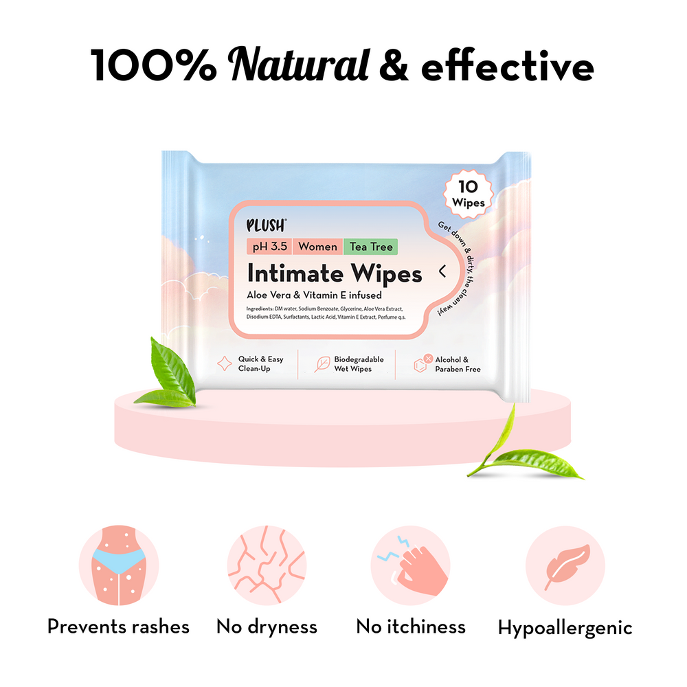 Intimate Wipes for Women - Tea Tree